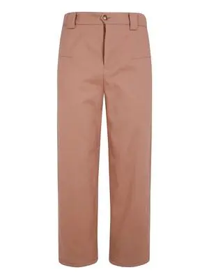 Chloé High-waisted Barrel Leg Pants - Pink