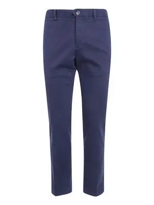 Incotex Pants Regular Fit Classic Chino - Blue