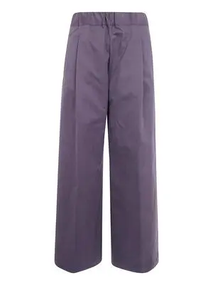 SEMICOUTURE Semicouture Tailored Cotton Blend Trousers With Front Pleats