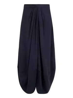 Giorgio Armani Pleated Silk Skirt - Black