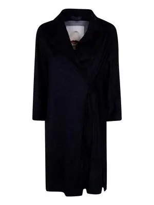 MARIA CALDERARA Coat Faux Suede - Black