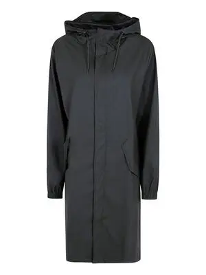 Rains Fishtail Hooded Coat - Green