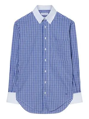 Serena Bute Cotton Johnny Shirt - Blue