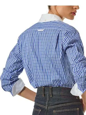Serena Bute Cotton Johnny Shirt - Blue