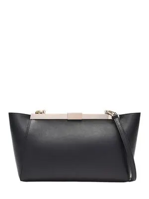Giorgio Armani Leather Clutch - Black