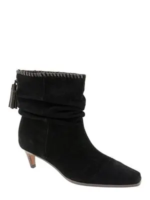 SPLENDID Splendid Jose Suede Ankle Booties With Tassel Detail