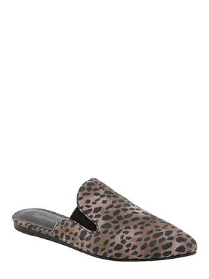 Splendid Liza Suede Mule - Leopard Print