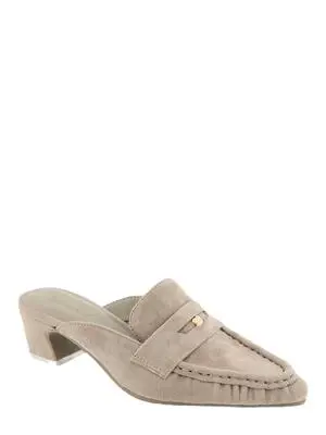 Splendid Lotus Suede Mule Loafer - Beige