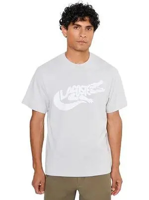 LACOSTE Classic Fit Croc Graphic T-shirt Men's T Shirt Patisson