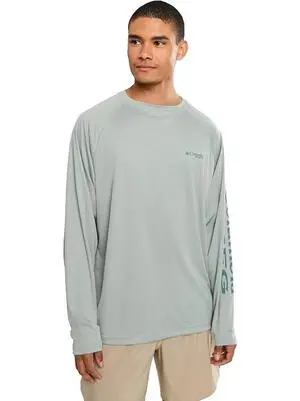 Columbia Pfg Terminal Tackle Long Sleeve Shirt - Gray