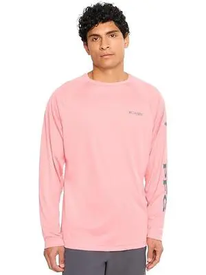 Columbia Pfg Terminal Tackle Long Sleeve Shirt - Pink