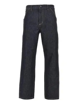 Carhartt Work In Progress Single Knee Denim Pants - Blue