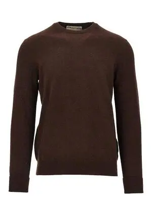 BALLANTYNE Cashmere Crewneck Sweater - Brown