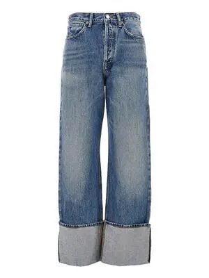 AGOLDE Cotton Denim Liberty Jeans - Blue