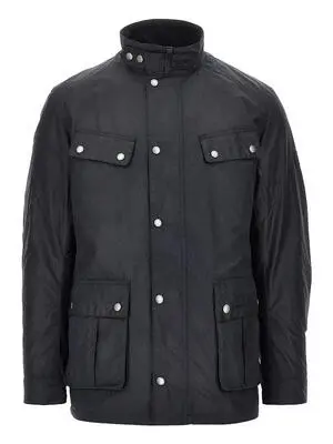 BARBOUR INTERNATIONAL Duke Waxed Cotton Jacket - Black