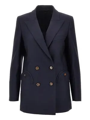 BLAZE Everyday Double-breasted Jacket - Blue