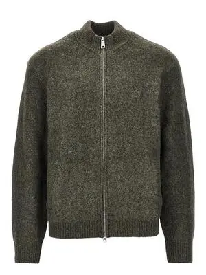 Carhartt Work In Progress Melangé Knitted Zip-up Cardigan - Green