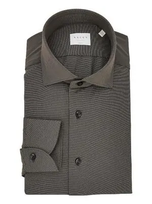 XACUS Tailor Fit 'active' Shirt - Brown