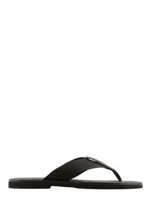 Emporio Armani Logo Slides - Black