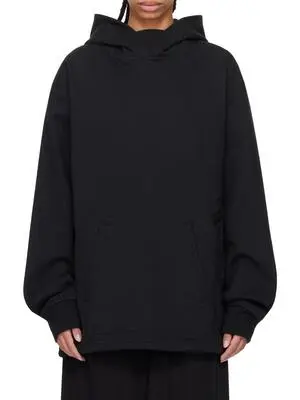 Y3 Long-sleeve Hoodie With Drawstring Hem - Black