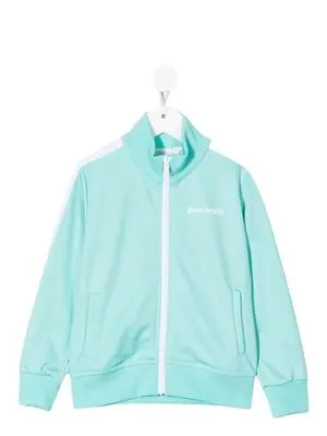 Palm Angels Logo-print Zip Jacket - Blue