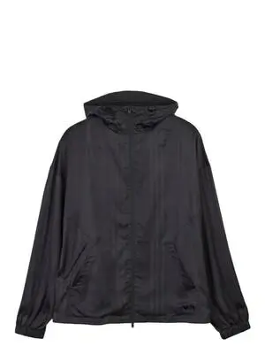 Y3 Striped Hooded Jacket - Black