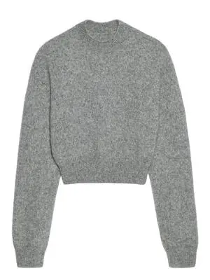 Jacquemus Logo Intarsia Knit Sweater - Gray