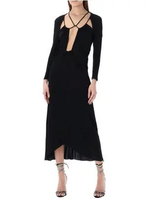 Isabel Marant Étoile Jadessi Cut-out Midi Dress - Black