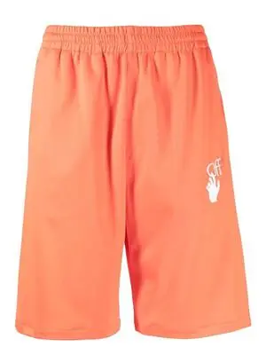 Off-White Logo Knee-length Shorts - Pink