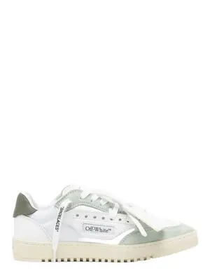 Off-White Low Top Lace Up Sneakers - White