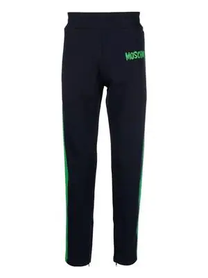 Moschino Side Striped Casual Pants - Black