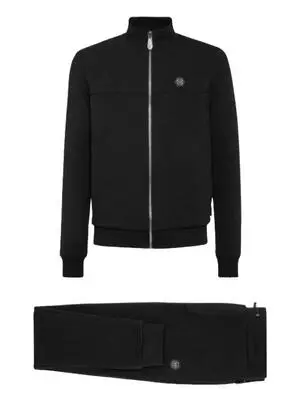 Philipp Plein Long-sleeved Sportswear Suit - Black
