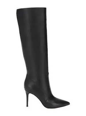 GIANVITO ROSSI Knee-high Pointed Toe Stiletto Boots - Black