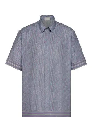 Dior Oblique Pixel Short-sleeved Shirt - Gray