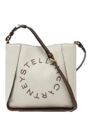 Stella McCartney Logo Appliqué Crossbody Bag - White