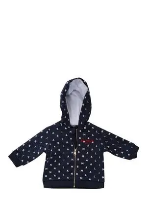 Balmain Embroidered Logo Cotton Hooded Jacket - Black