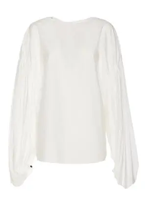 Khaite Long-sleeve Blouse - White