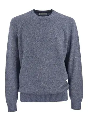 Brunello Cucinelli Crewneck Knitted Jumper - Blue
