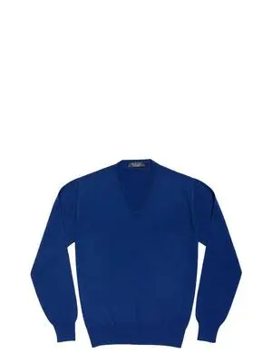 Loro Piana V-neck Pullover - Blue
