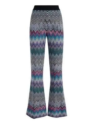 Missoni Flared Zigzag Trousers - Gray