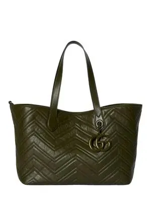 Gucci Gg Marmont Tote Bag - Forest Green