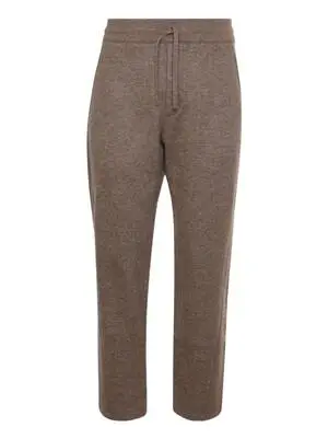 Loro Piana Drawstring Knit Pants - Brown
