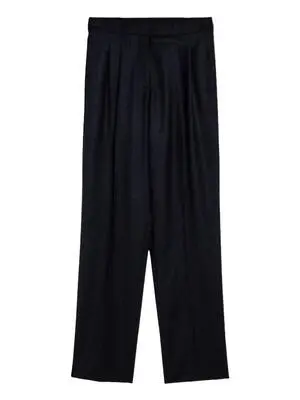 Stella McCartney Mid-rise Pleat Detailed Trousers - Black