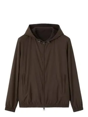 Loro Piana Hooded Bomber Jacket - Cedar Bronze