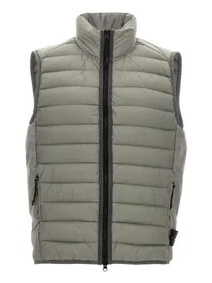 Stone Island High Neck Quilted Gilet - Grey