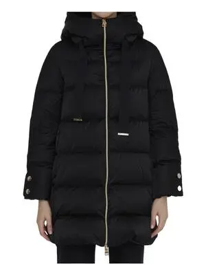 Herno Hooded Down Coat - Black