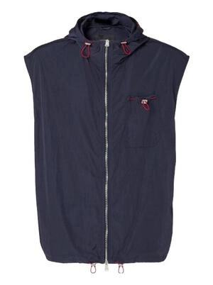 FENDI Fendi Sleeveless Hooded Vest With Drawstring Hem