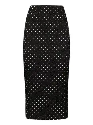 Dolce & Gabbana Polka Dot Pencil Skirt - No