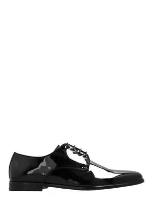 Dolce & Gabbana Dolce Gabbana Round Toe Derby Shoes - Black