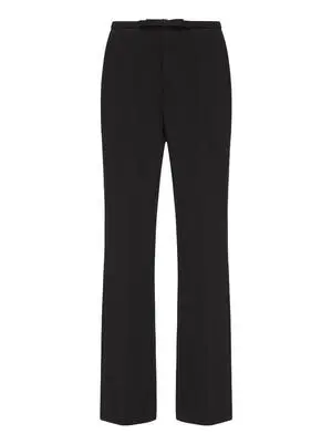 Red Valentino Bow Detail Bell-bottom Pants - Black